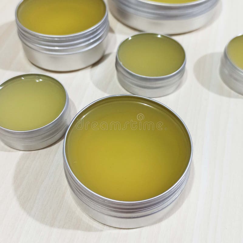 Homemade Balm in the Curing Process Stock Image - Image of container ...