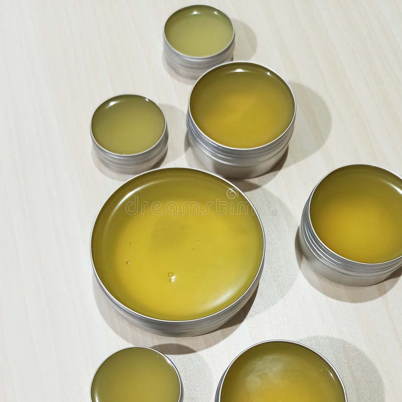 Homemade Balm in the Curing Process Stock Photo - Image of balm, yellow ...