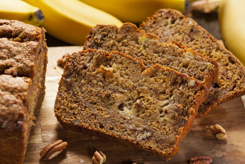 Homemade Banana Nut Bread stock photo. Image of loaf - 38489776