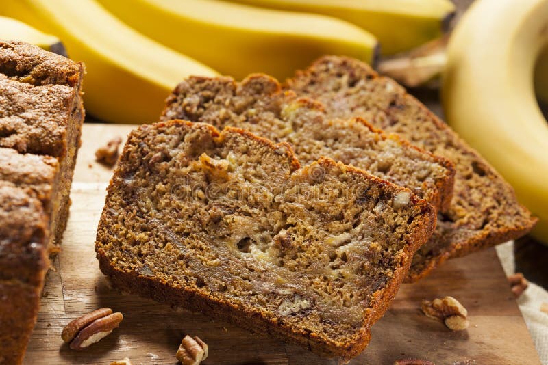 Homemade Banana Nut Bread stock photo. Image of fruit - 38490660