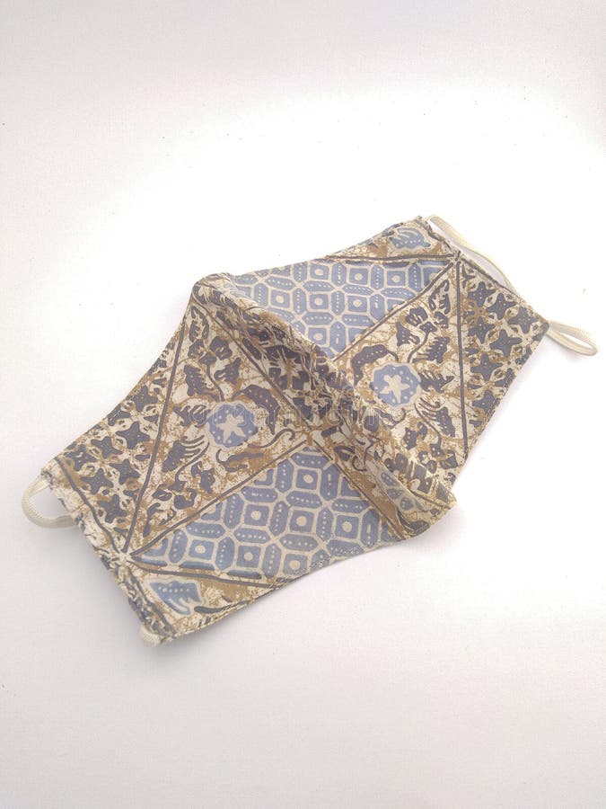Homemade Batik Face Mask from Indonesia Stock Image - Image of mask ...