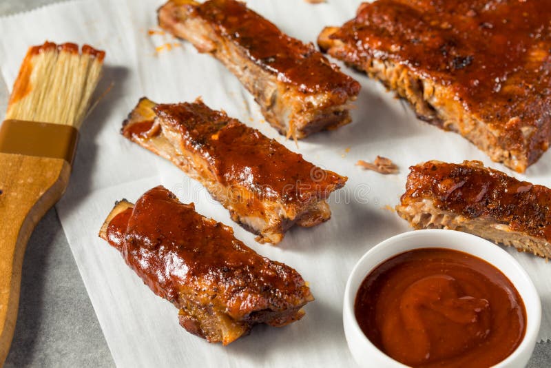 Homemade BBQ Cajun Style Ribs Stock Image - Image of barbecue, roast ...