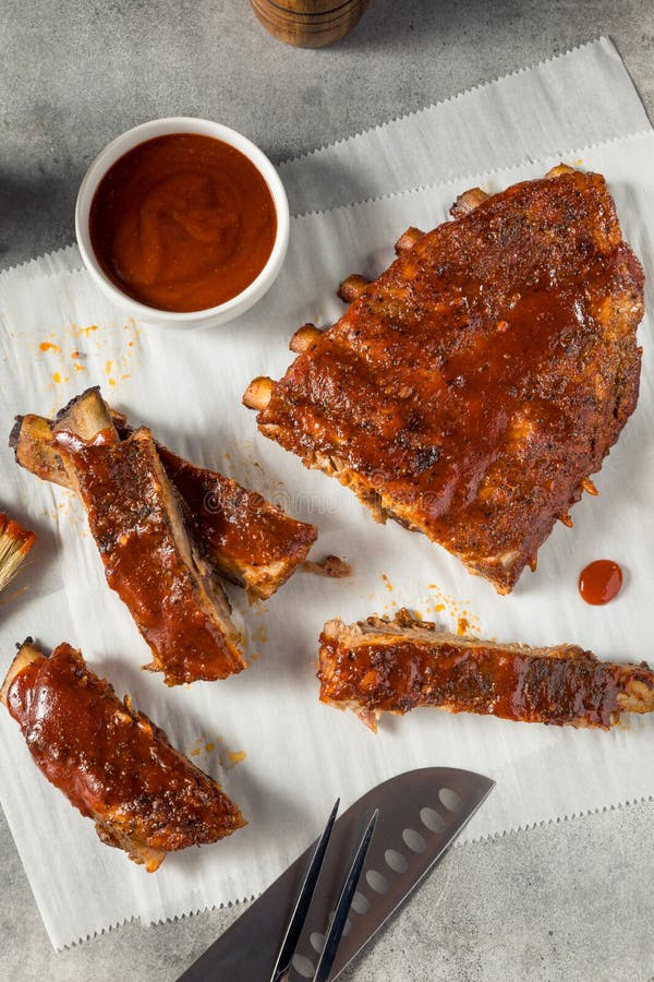 Homemade BBQ Cajun Style Ribs Stock Photo - Image of delicious, meat ...