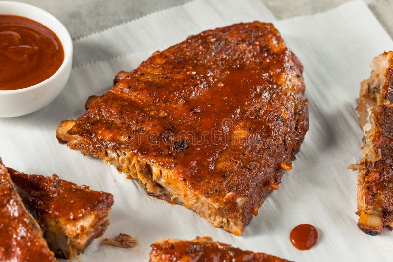 Homemade BBQ Cajun Style Ribs Stock Image - Image of beef, meal: 259365541