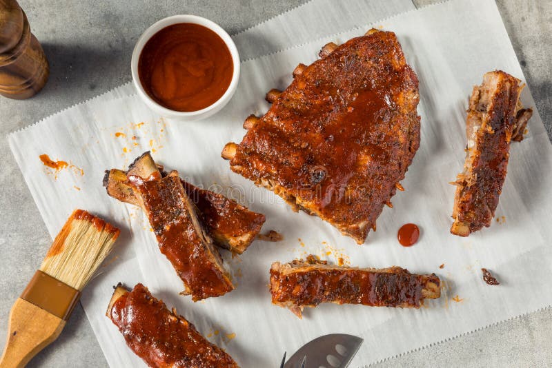 Homemade BBQ Cajun Style Ribs Stock Image - Image of dinner, cajunstyle ...