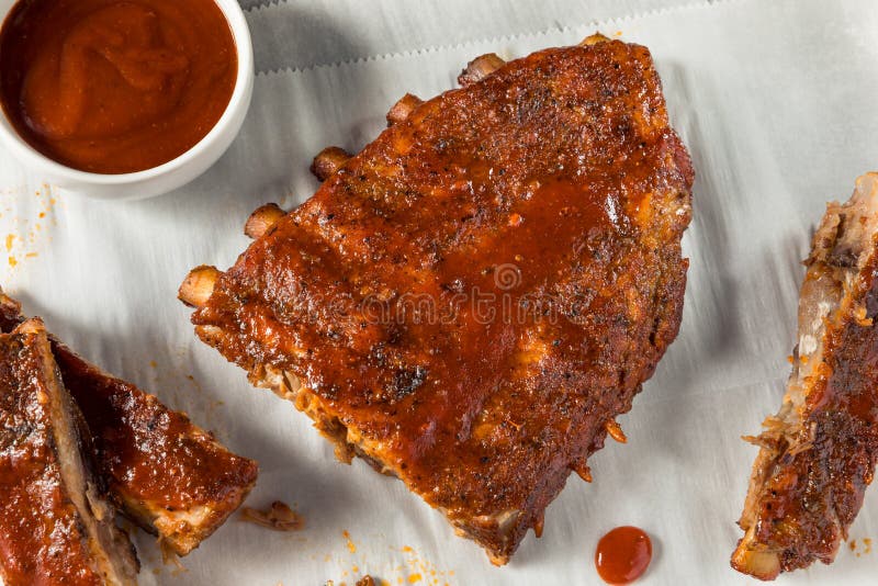 Homemade BBQ Cajun Style Ribs Stock Photo - Image of dinner, food ...