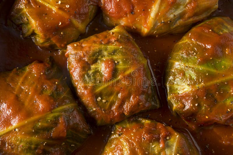 Homemade Beef Stuffed Cabbage Rolls Stock Image - Image of cooking ...