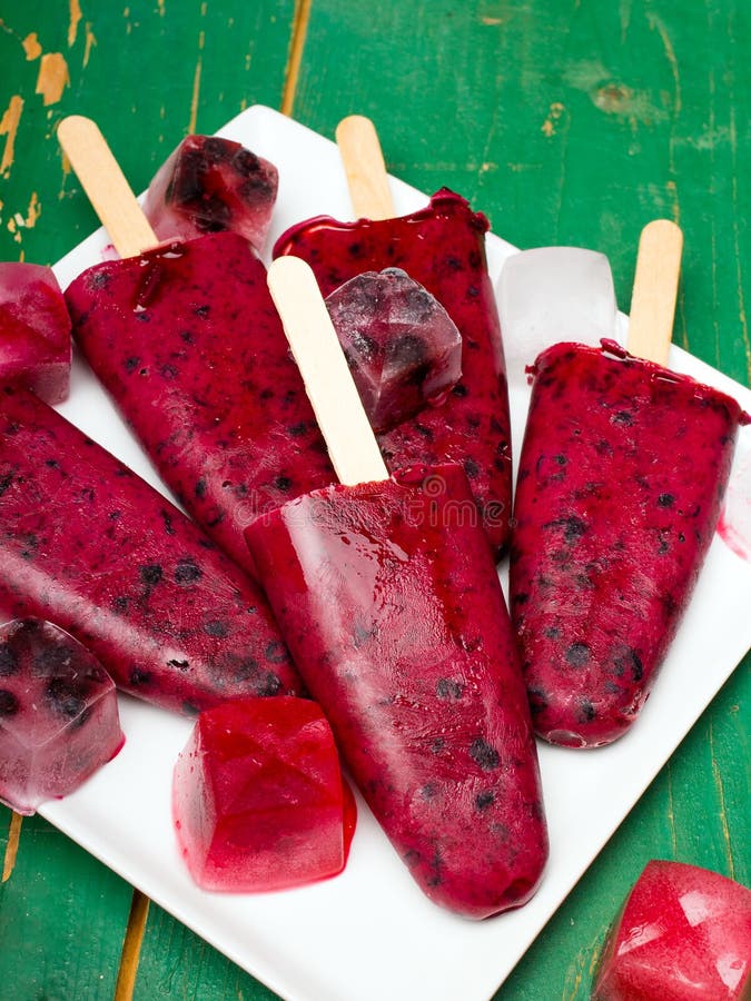 Homemade Blueberry and Grape Ice Cream Stock Image - Image of homemade ...