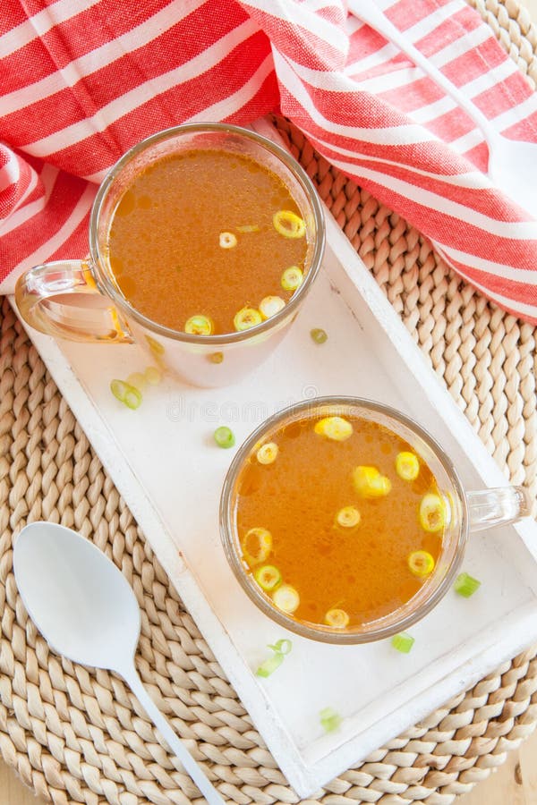 Homemade bone broth stock photo. Image of chicken, fresh - 51576782