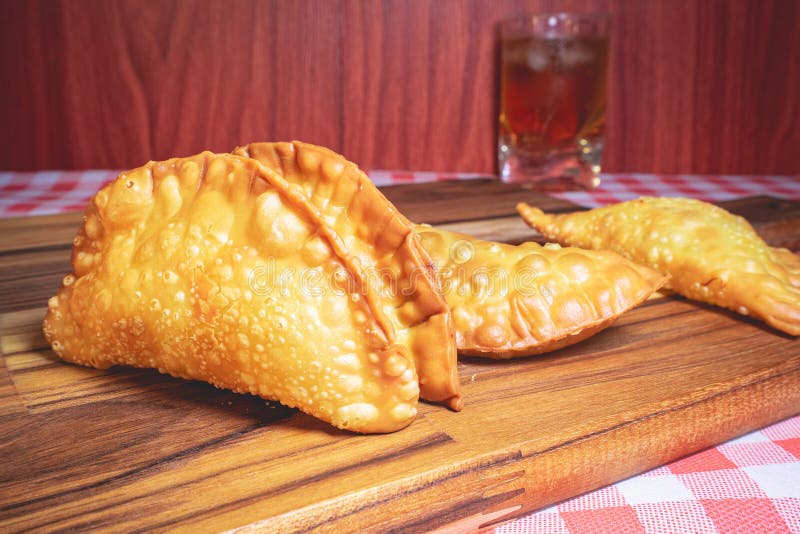 Homemade Brazilian Pastel Typical Brazilian Pastry Stock Photo - Image ...