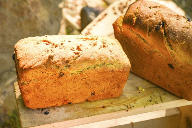Homemade Bread Cooked in a Stone Oven 2019 Stock Image - Image of grain ...