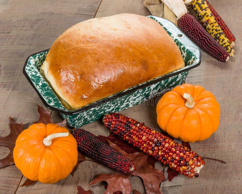Homemade Bread for Fall Dinner Stock Image - Image of food, seasons ...