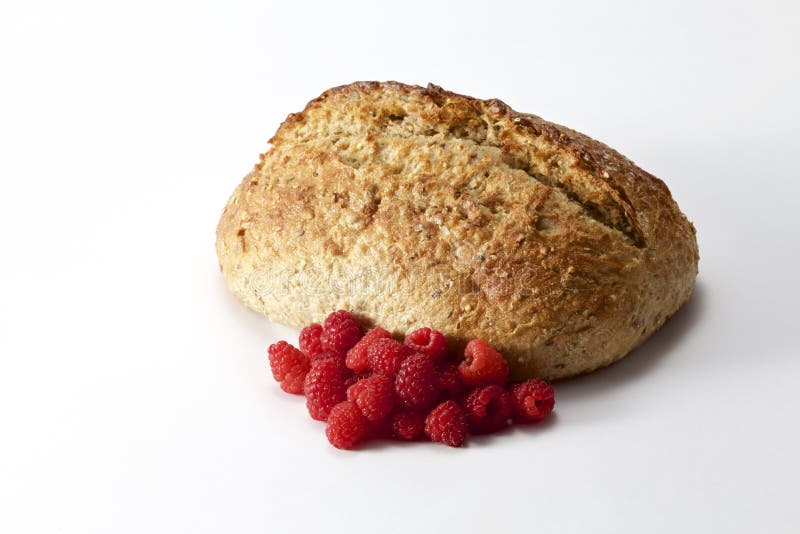 Homemade Bread and Raspberry Stock Image - Image of freshly, breakfast ...