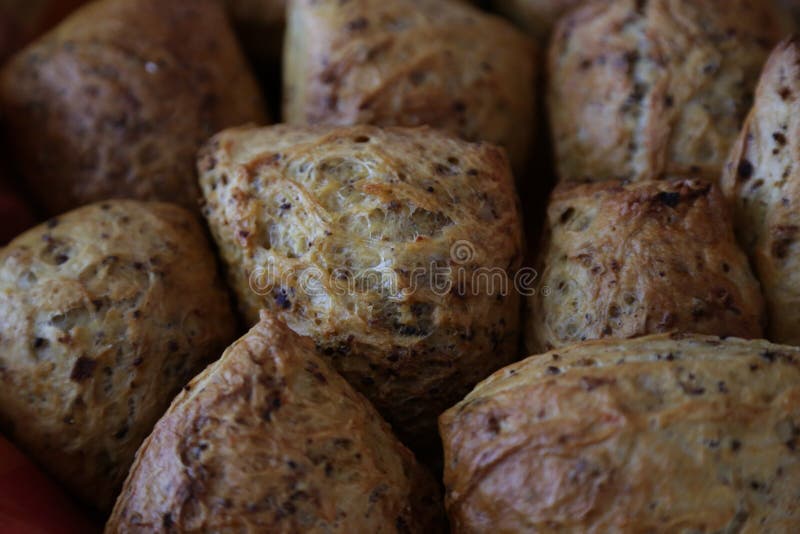 Homemade Bread Rolls for Breakfast Stock Image - Image of indoors, food ...