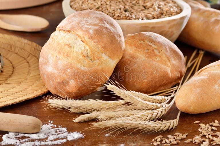 Homemade bread scene stock image. Image of baking, gold - 25858759