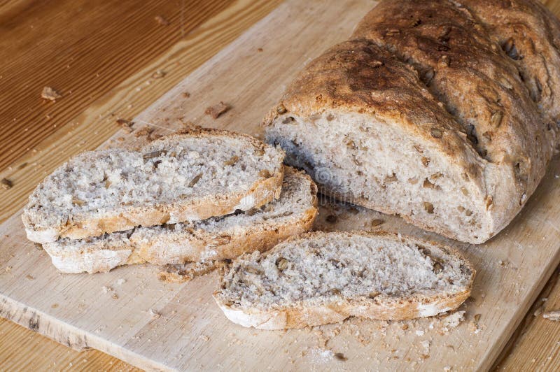 Homemade bread sliced stock image. Image of delicious - 73231983