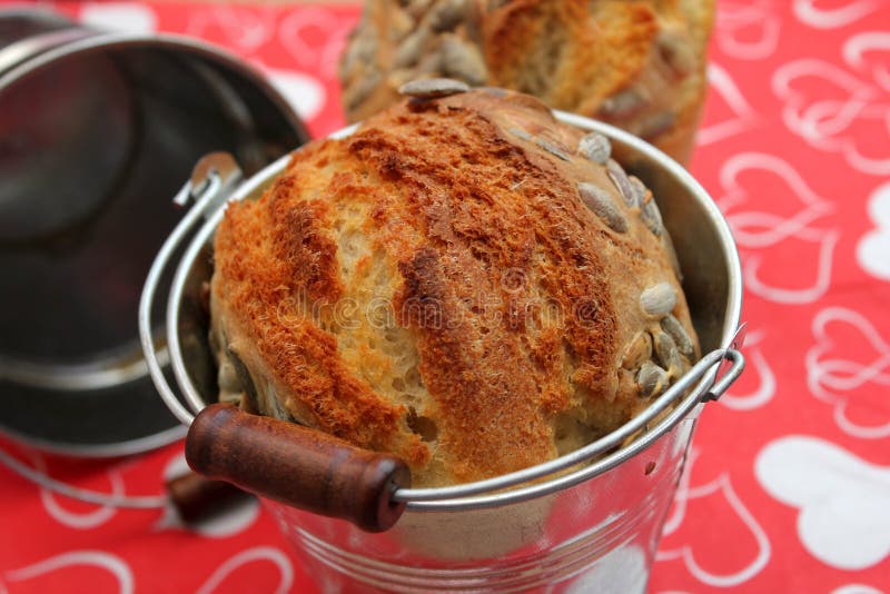 Homemade bread stock image. Image of bakery, sunflower - 91855387