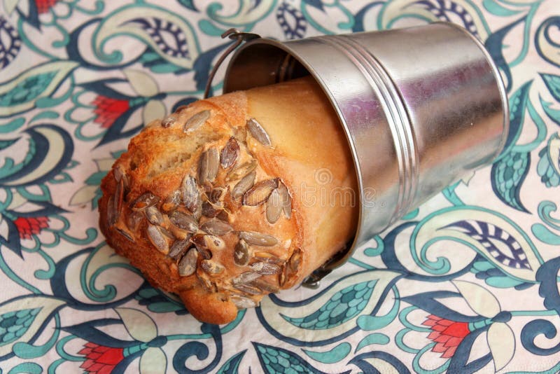 Homemade bread stock image. Image of snack, seeds, sunflower - 91855583