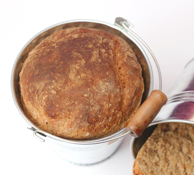 Bread in a bucket stock image. Image of bakery, baking - 38782257