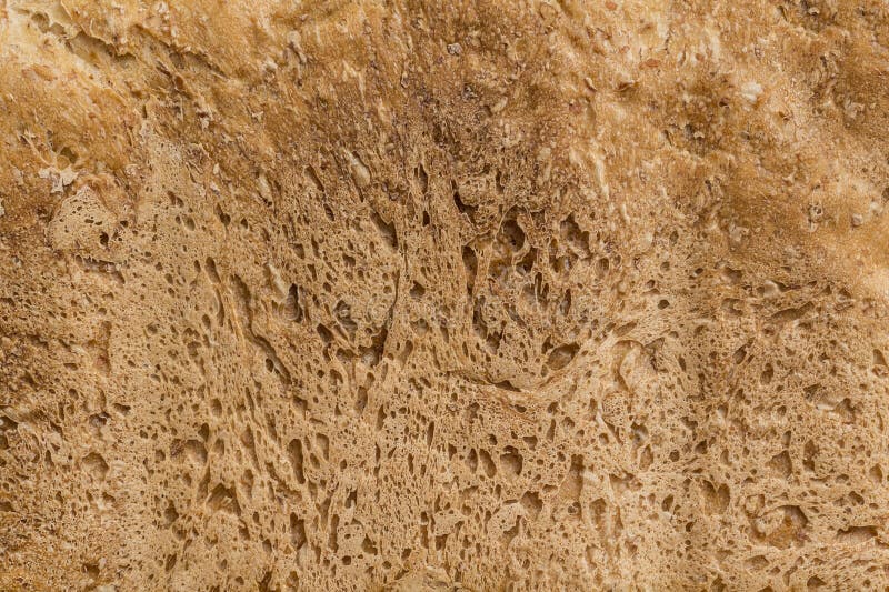 Homemade Bread Surface Texture Stock Photo - Image of holes, wheat ...