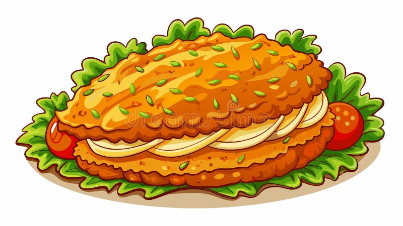 Homemade Breaded Chicken Schnitzel Isolated on Transparent a White ...