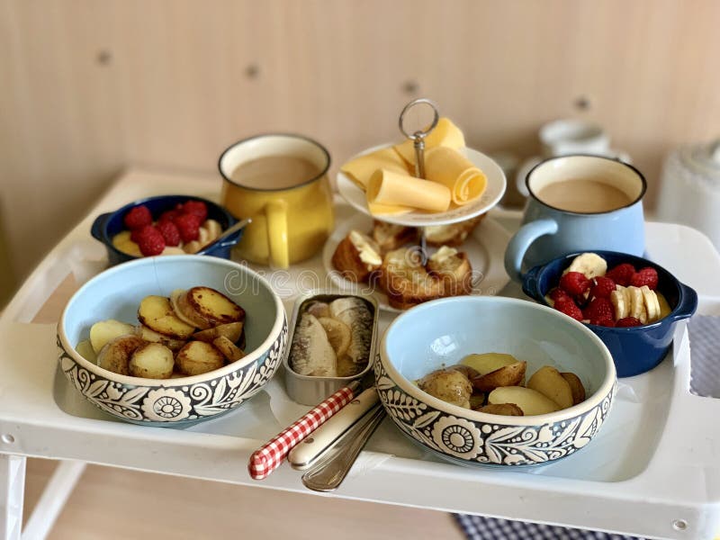 Homemade Breakfast on a Tray Stock Image - Image of healthy, breakfast ...