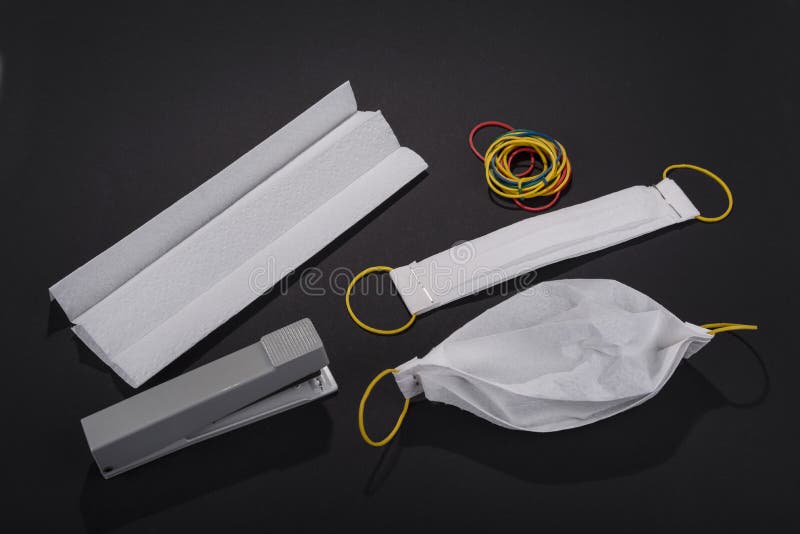 Homemade Breathing Mask from a Tissue Paper Stock Image - Image of ...