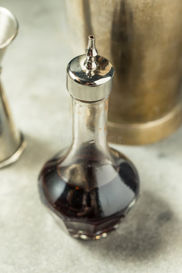 Homemade Brown Cocktail Bitters Stock Image - Image of aperitif, luxury ...