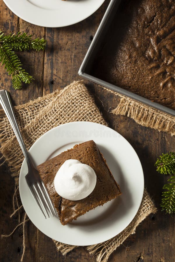 Homemade Brown Gingerbread Cake Stock Photo - Image of christmas ...