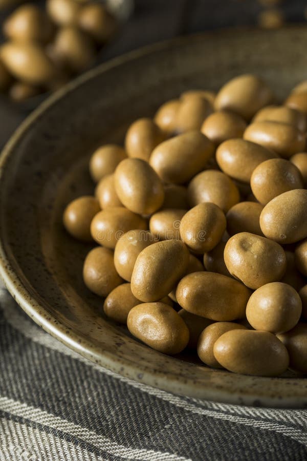 Homemade Brown Japanese Peanuts Stock Photo - Image of savory, japan ...