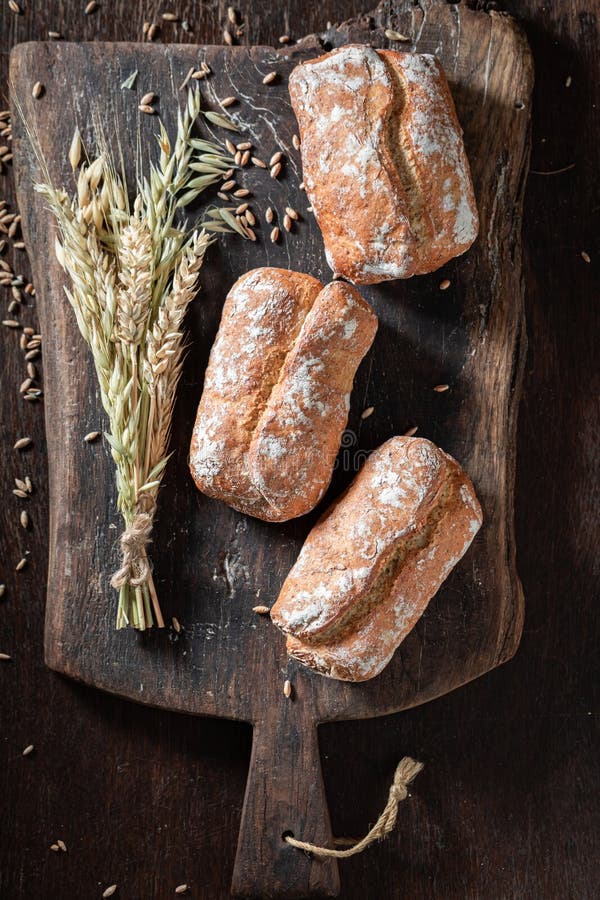Homemade Buns Baked at Home. Buns from the Bakery Stock Photo - Image ...