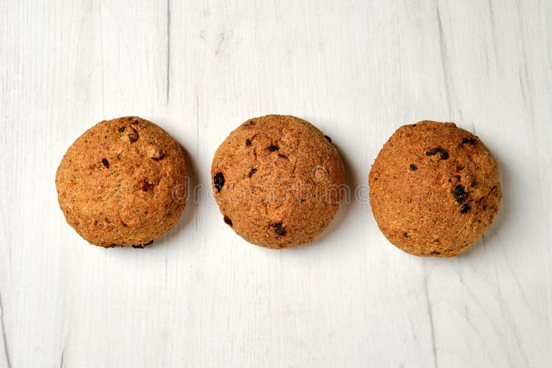 Homemade Buns for Burger Made from Rye Grain Stock Image - Image of ...