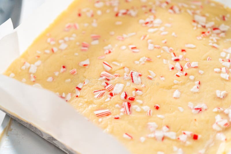 Homemade candy cane fudge stock photo. Image of dessert - 299030254