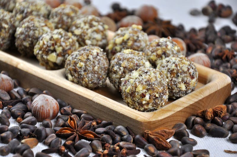 Homemade Candy Made from Nuts Stock Photo - Image of hazelnut, plate ...