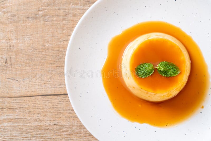 Homemade Caramel Custard Pudding Stock Photo - Image of caramel, tasty ...