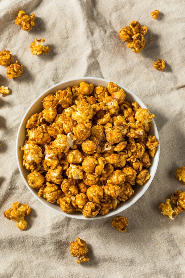 Homemade Caramel Pop Corn stock photo. Image of fresh - 283546132