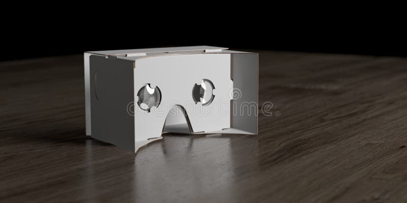 Homemade Cardboard VR Glasses Stock Photo - Image of glasses, headset ...