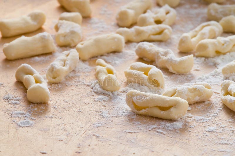 Homemade cavatelli pasta. stock image. Image of ingredient - 23056023