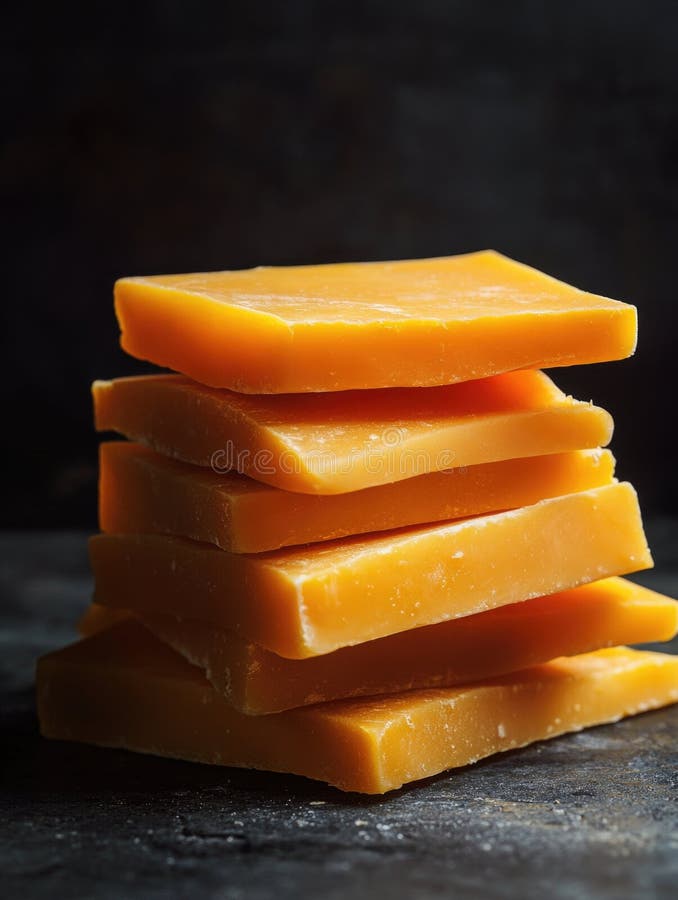 Homemade Cheese Blocks stock image. Image of recipe - 360958049