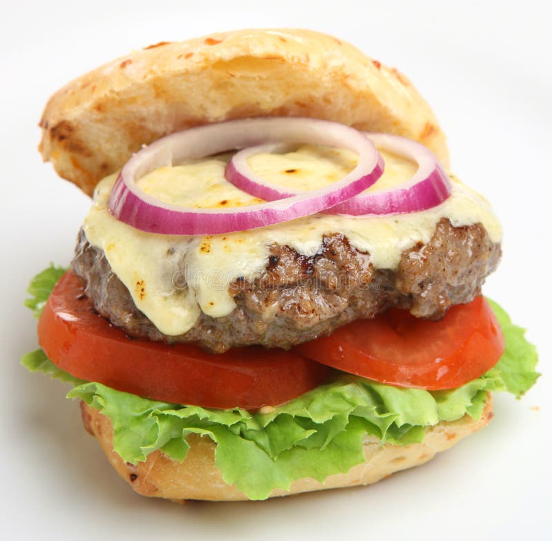 Homemade Cheeseburger stock image. Image of meal, snack - 17898855