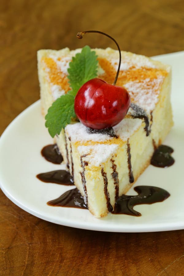 Cheesecake in Powdered Sugar Stock Image - Image of cookery, cashew ...