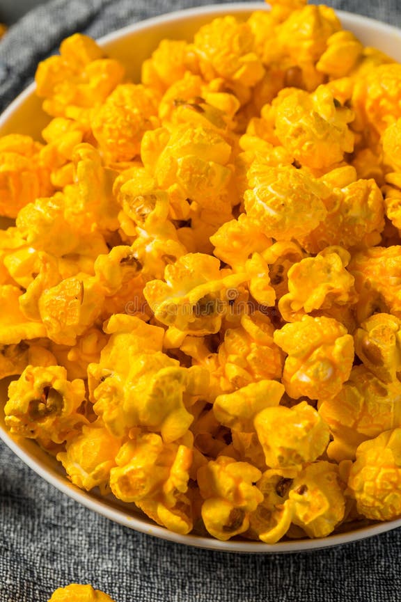 Homemade Cheesey Pop Corn stock photo. Image of salt - 281217782