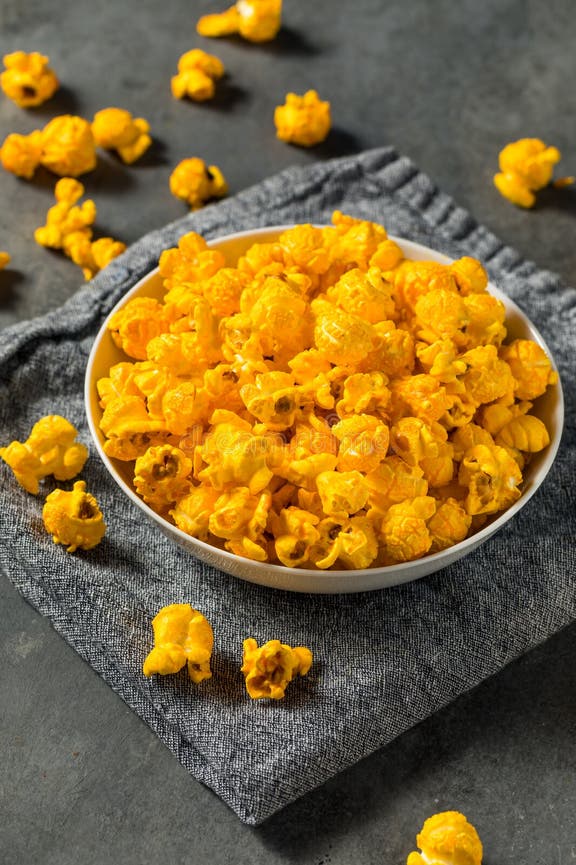 Homemade Cheesey Pop Corn stock image. Image of fresh - 281217793