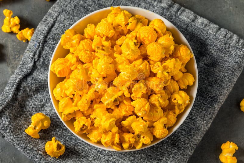 Homemade Cheesey Pop Corn stock photo. Image of tasty - 281217808