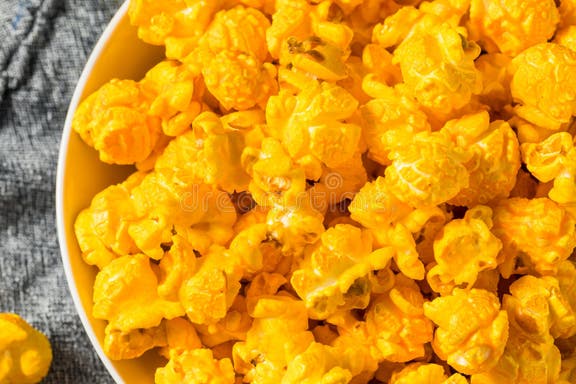 Homemade Cheesey Pop Corn stock image. Image of cheese - 281217813
