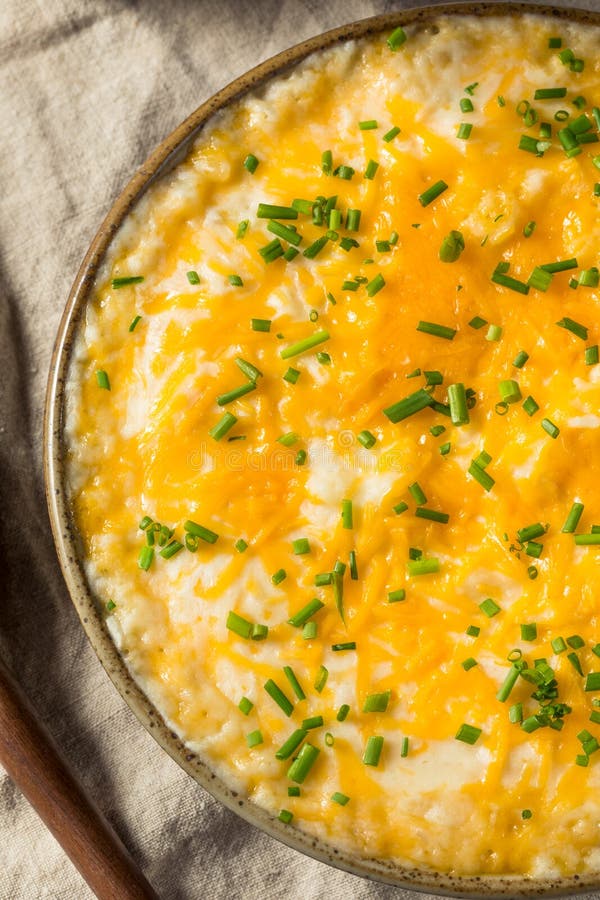 Homemade Cheesy Mashed Potatoes Stock Photo - Image of baked, mashed ...