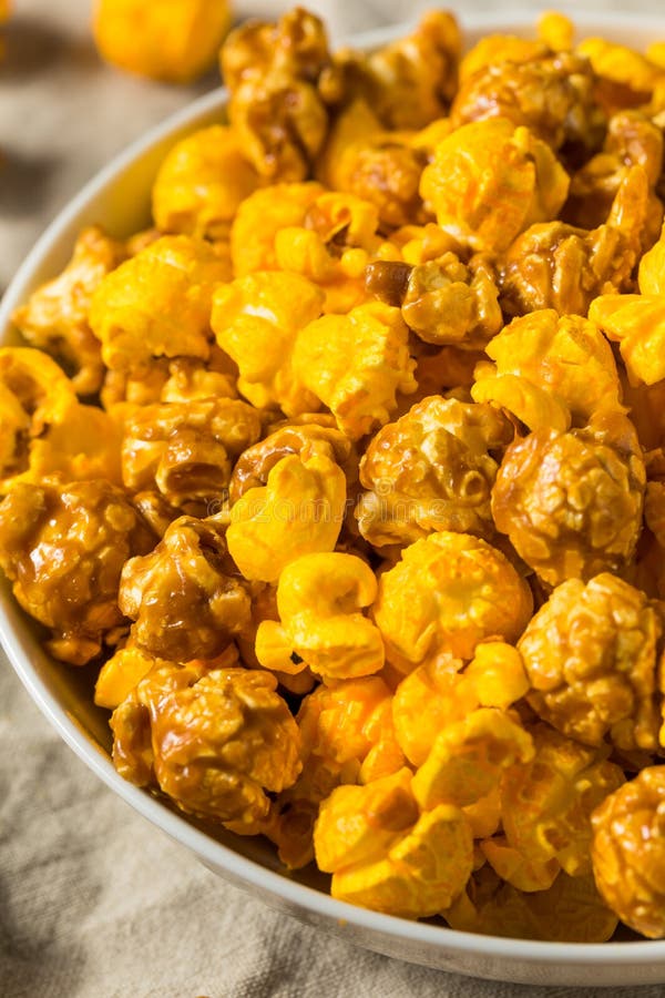 Homemade Chicago Popcorn Mix Stock Image - Image of snack, butter ...