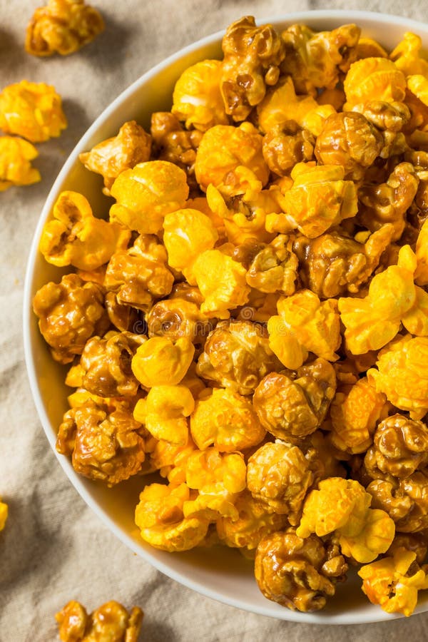Homemade Chicago Popcorn Mix Stock Photo - Image of buttery, salt ...