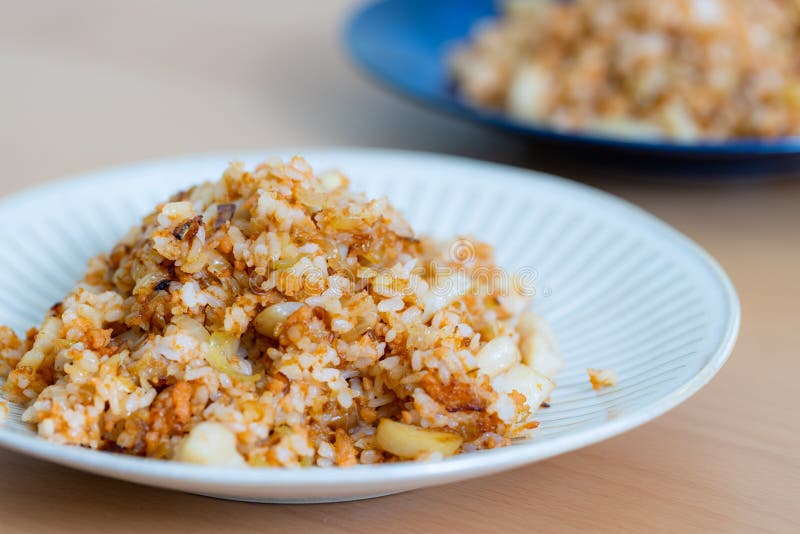 Chinese fry rice dish stock image. Image of cuisine - 258383653