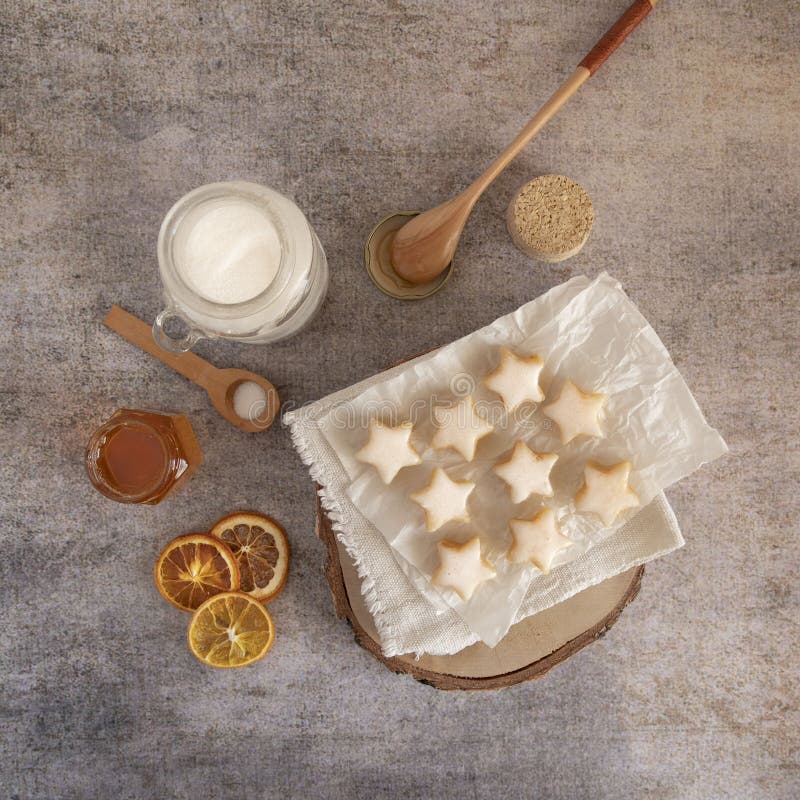 Homemade star-shaped cakes stock image. Image of homemade - 203520141